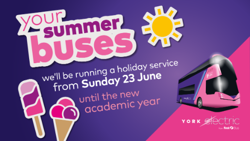 First Bus - Summer service changes - Staff home, University of York