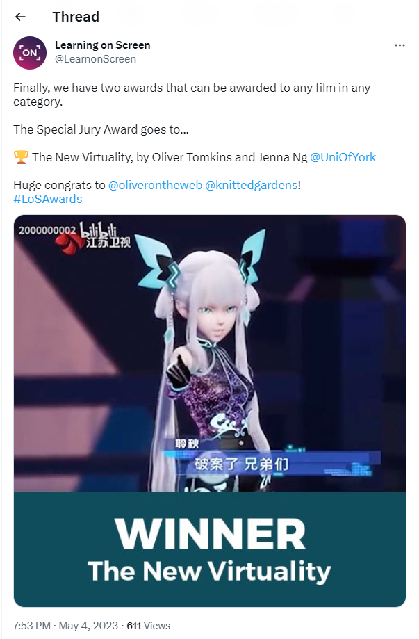 Dr Jenna Ng and Oliver Tomkins win Special Jury Award at the Learning ...