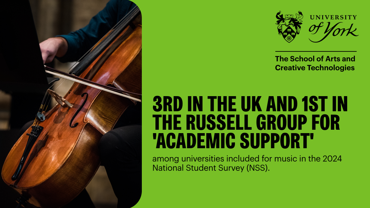 National Student Survey shows strengths of music at York - School of ...