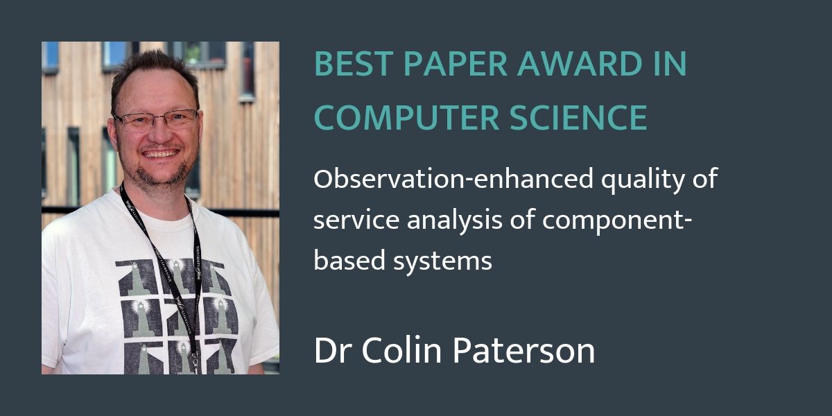 Colin Paterson best paper award 2019 - Centre for Assuring Autonomy ...