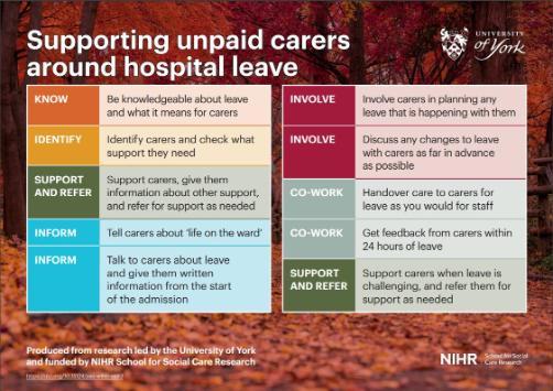 Research project - Section 17 leave: Supporting unpaid carers - School ...