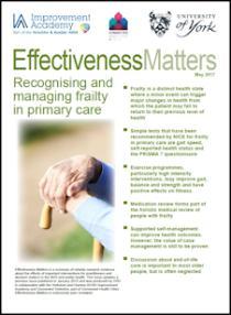 Effectiveness Matters: Recognising and managing frailty in primary care ...