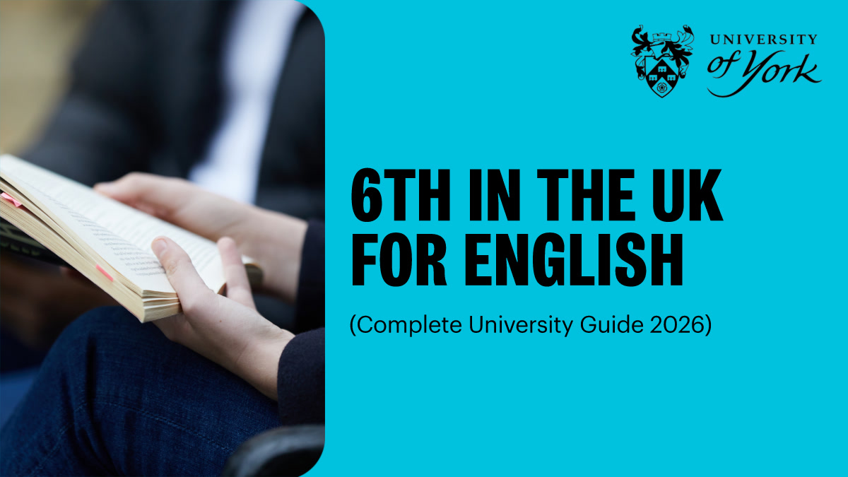 6th in the UK: Complete University Guide 2026 - Department of English ...