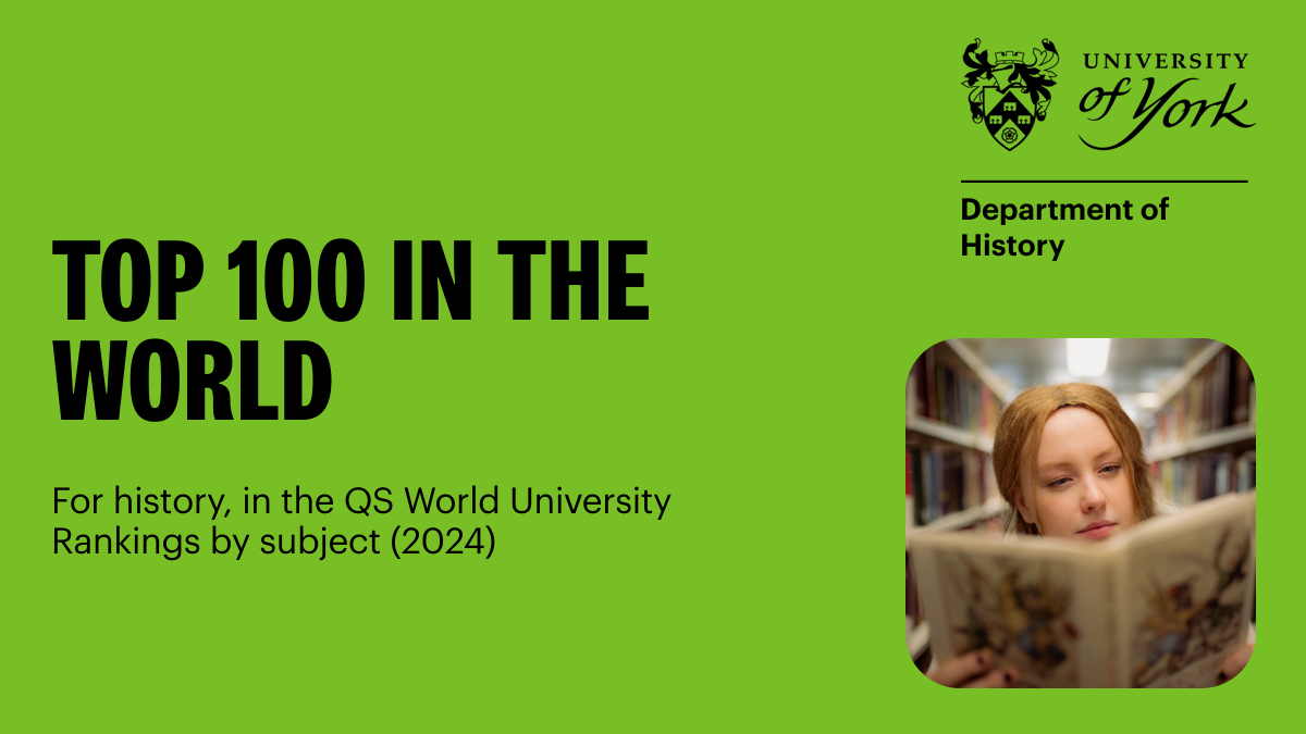 History at York placed top 100 in the world - Department of History ...