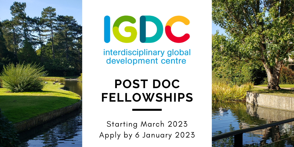 Post Doc Fellowships - Interdisciplinary Global Development Centre ...