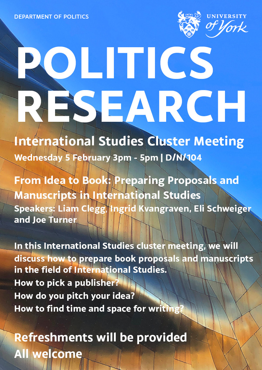 Book Manuscript Workshop: International Studies - Politics and ...