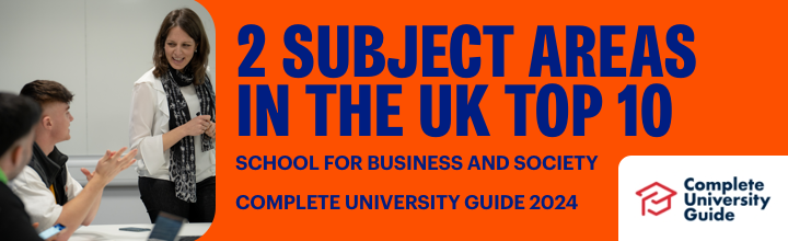 School for Business and Society top rankings in the Complete University ...