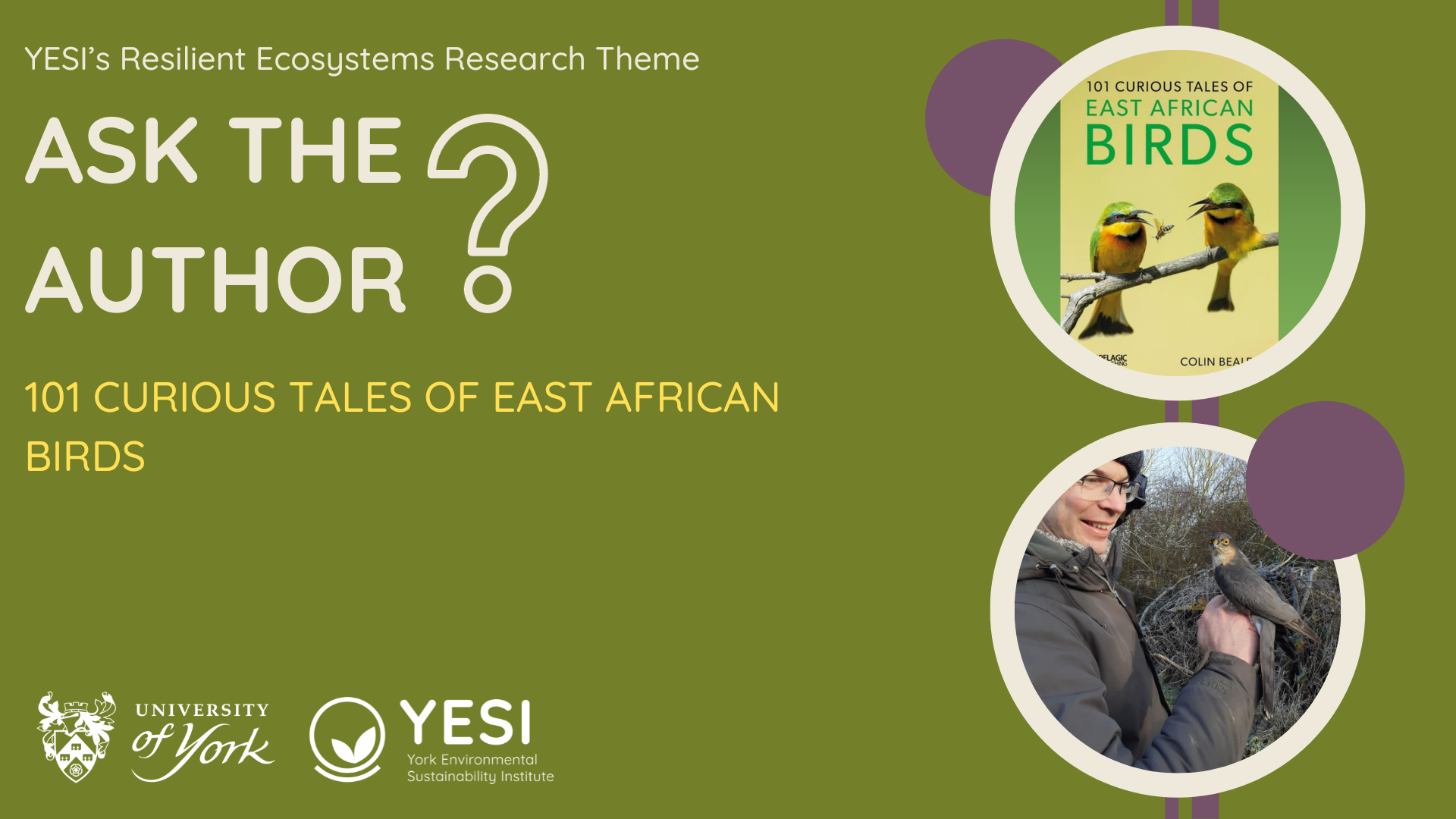 Ask the Author: 101 Curious Tales of East African Birds - York ...